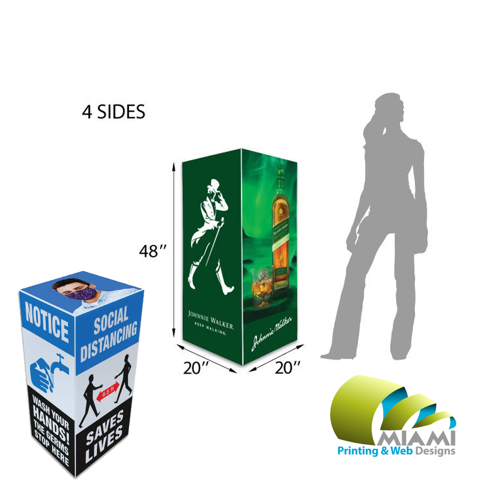 Coroplast Display Towers – Miami Printing and Web Designs